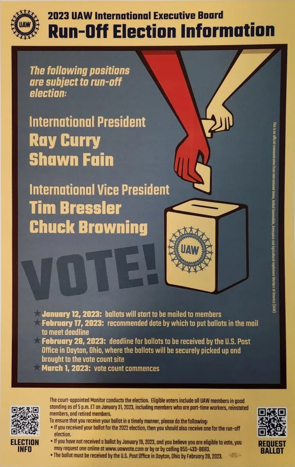 2023 UAW IEB Run-Off Election | UAW Local 400