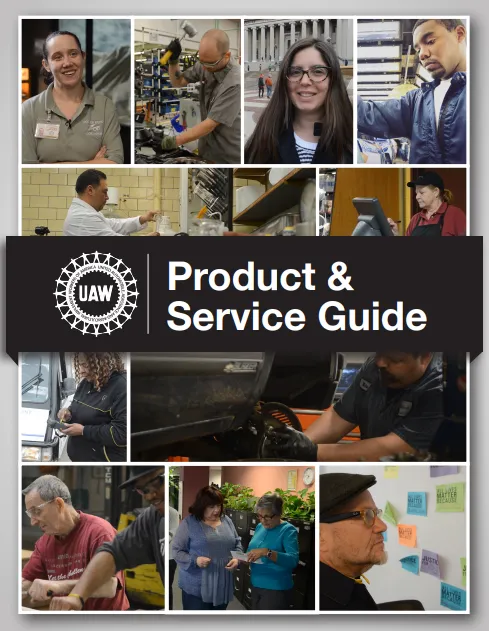 UAW Product & Service Guide | UAW Region 1
